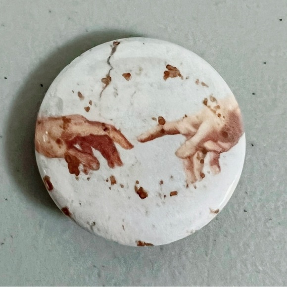 Michelangelo | Jewelry | Michelangelo The Creation Of Adam Painting Art ...